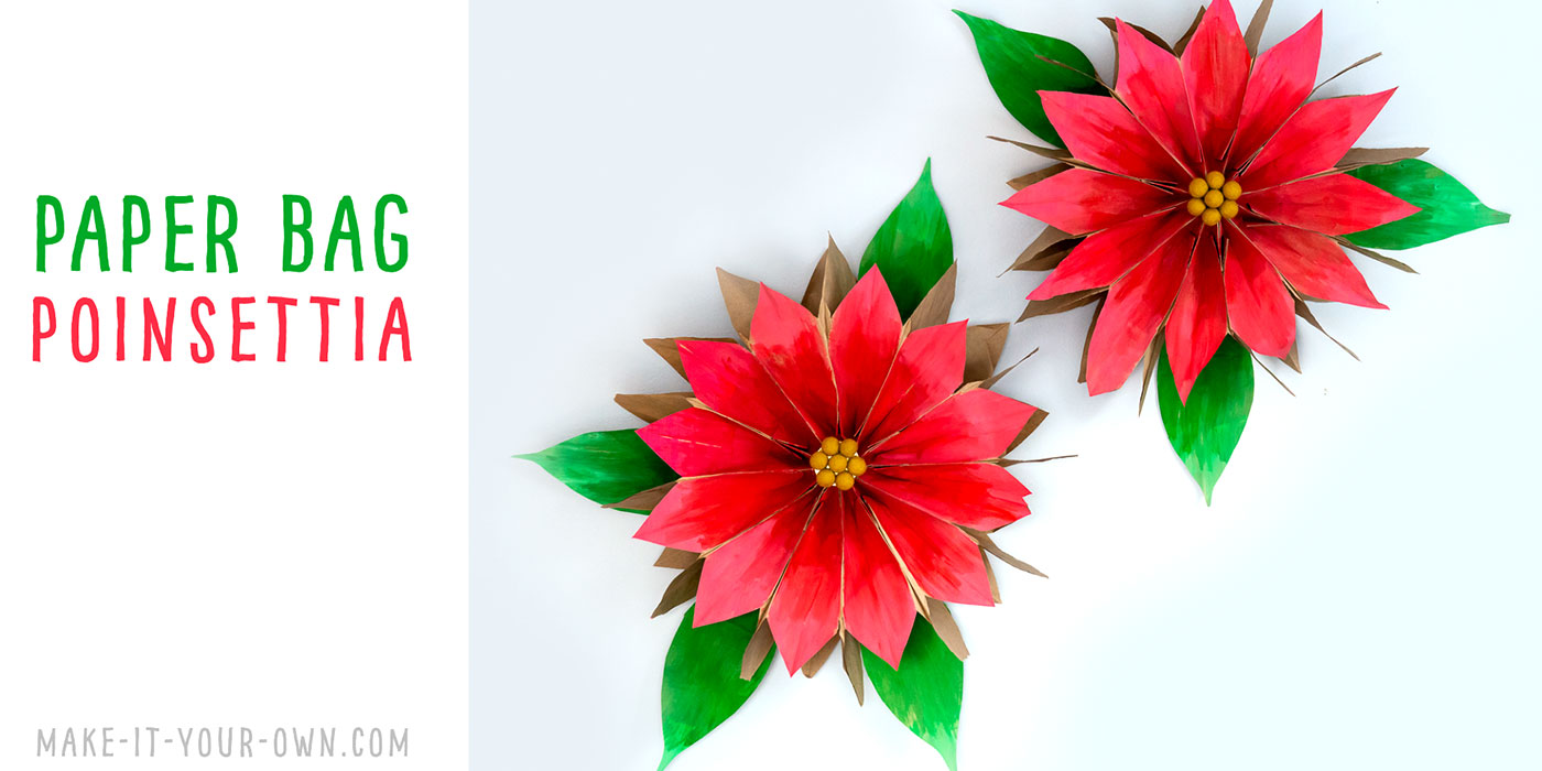 » Paper Bag Poinsettias