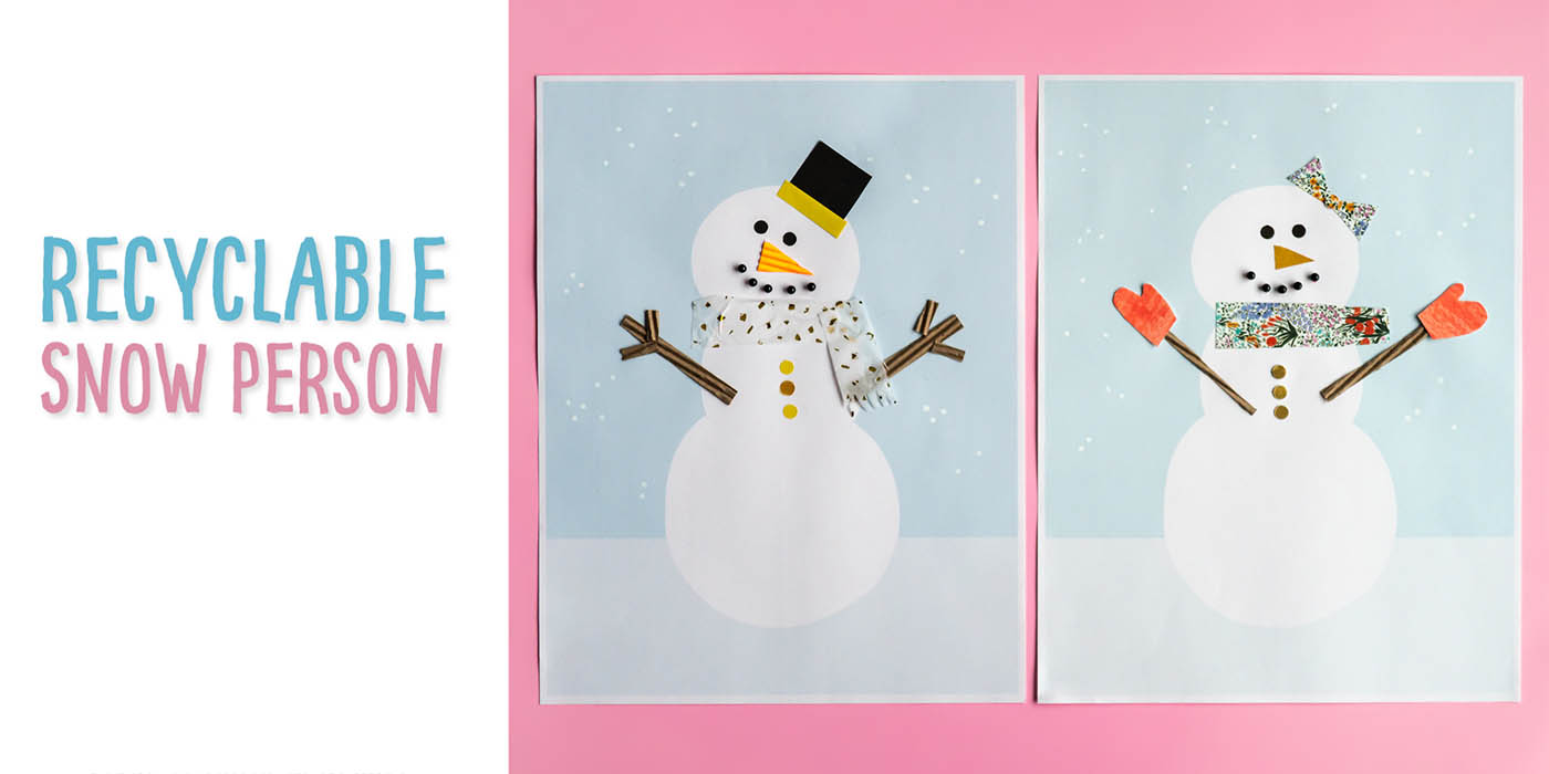 » Recycled Snow Person