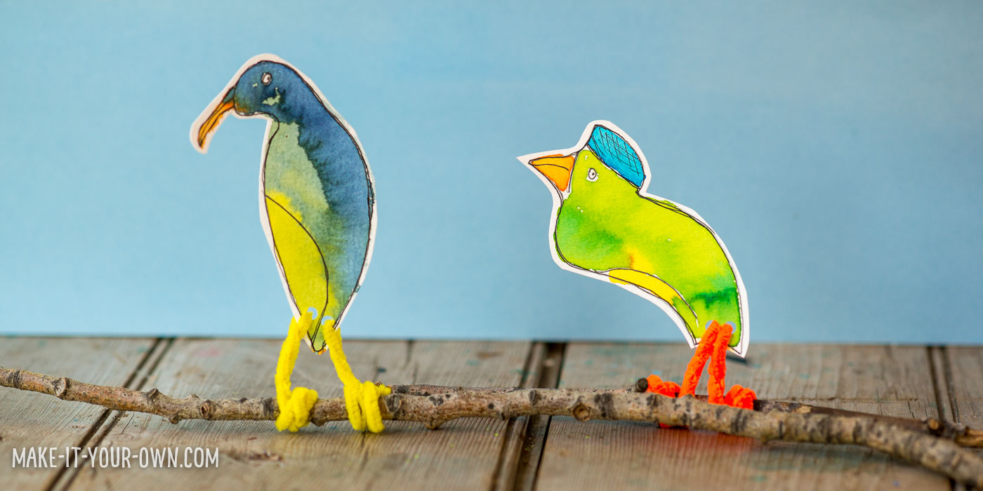 » Imaginary Watercolour Birds!