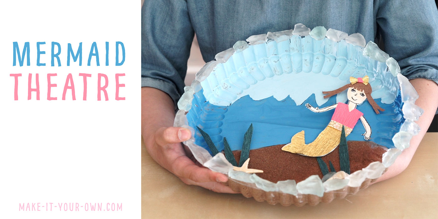 » Recycled: Mermaid Stick Puppet Theatre