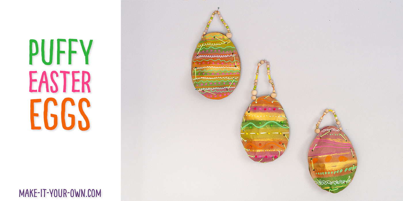 » Recycled Puffy Easter Eggs
